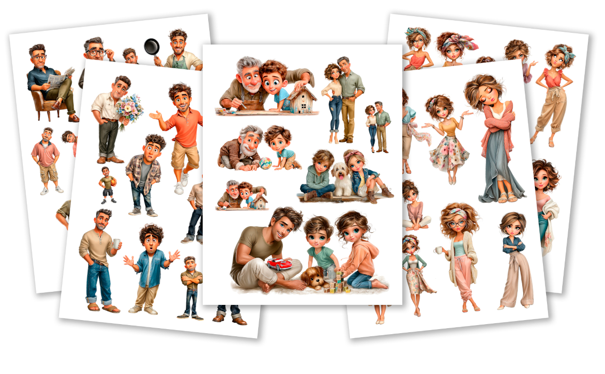 Quirky Family Ephemera — 190+ Cutouts for Journals & Crafts